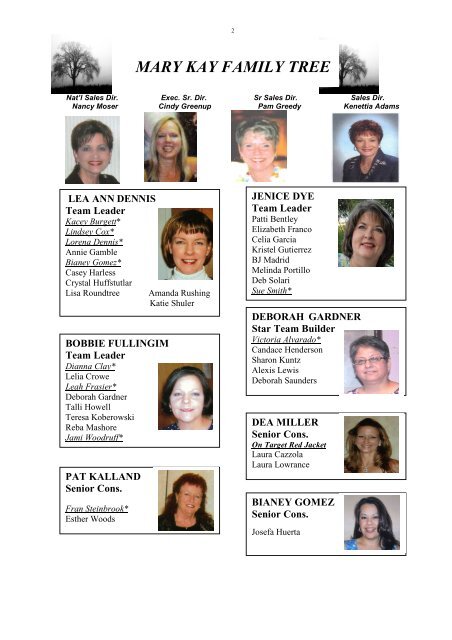 2 MARY KAY FAMILY TREE Na