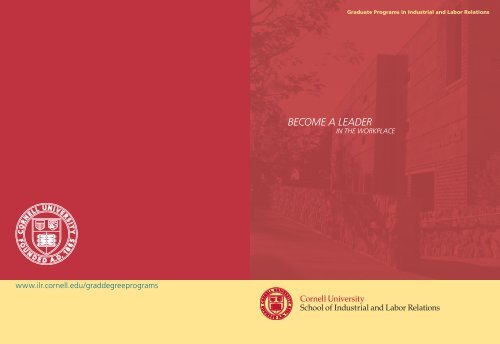 BECOME A LEADER - ILR School - Cornell University