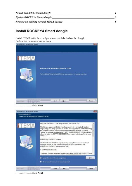 Install ROCKEY4 Smart dongle - Image Systems