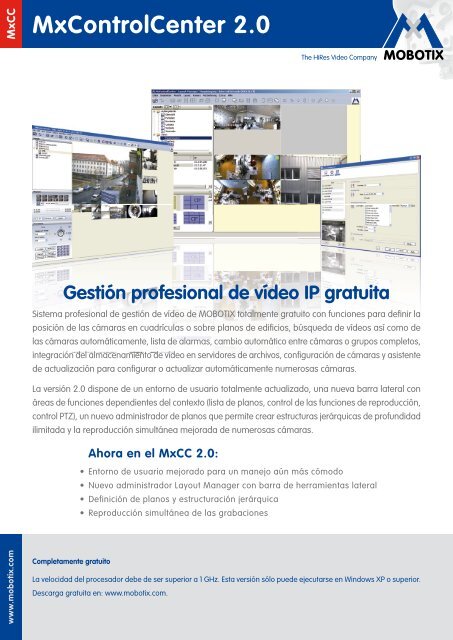 Software Mobotix: MxCC, MxEasy - imaginArt