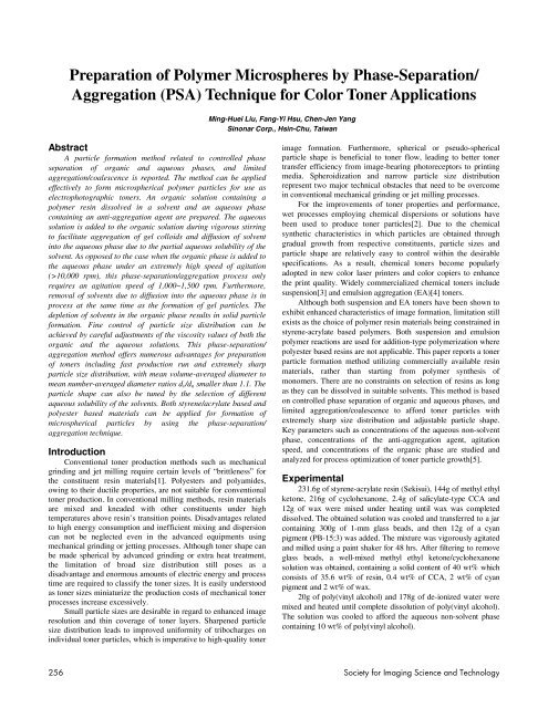 Preparation Of Polymer Microspheres By Phase Separation
