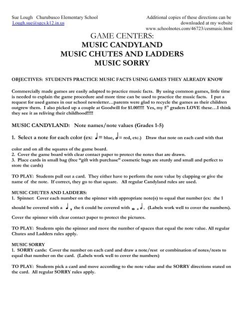 Game Centers Lesson Plan