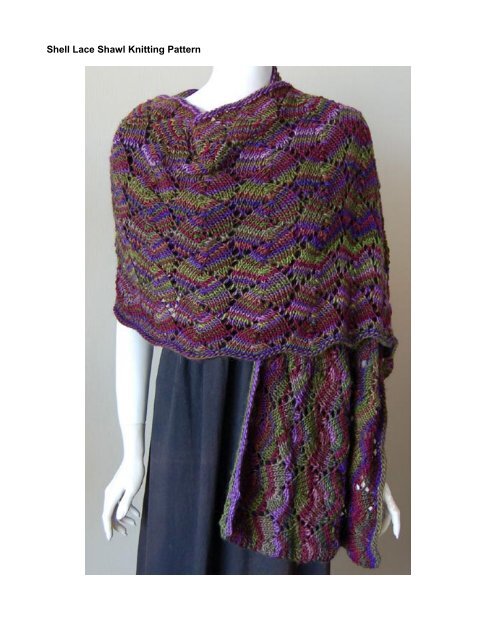Shell Lace Shawl Knitting Pattern