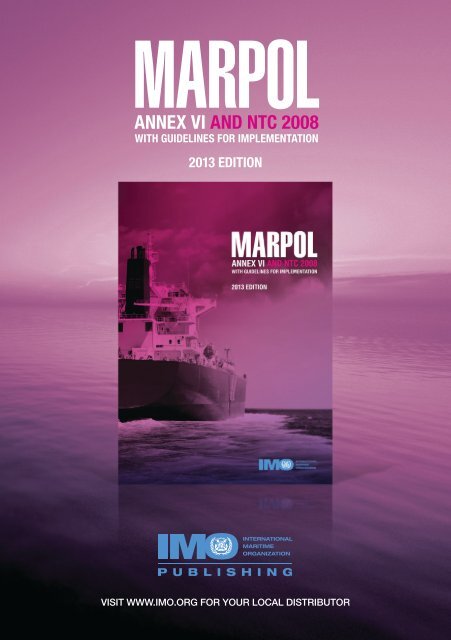 22797 MARPOL Annex VI mailer.indd - IMO 22797 MARPOL Annex VI mailer.indd - IMO