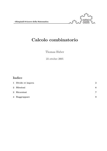 Calcolo combinatorio