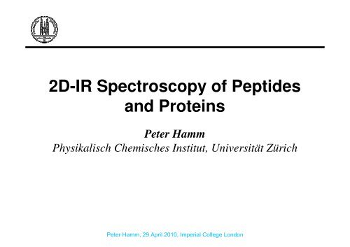 Peter Hamm - Imperial College London