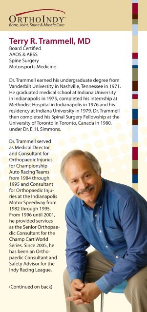 Terry R. Trammell, MD - Indiana Orthopaedic Hospital