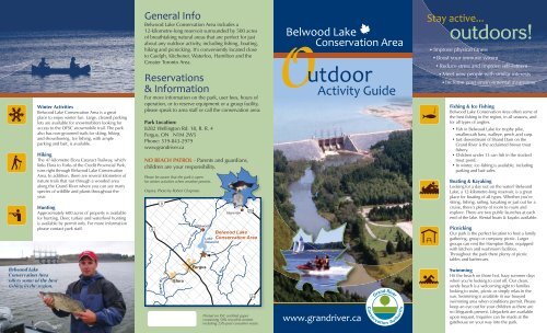 Belwood Lake - Grand River Conservation Authority