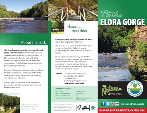 ELORA GORGE - Grand River Conservation Authority