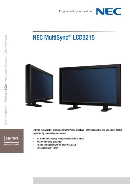 NEC Multisync® LCD3215 - Canvys
