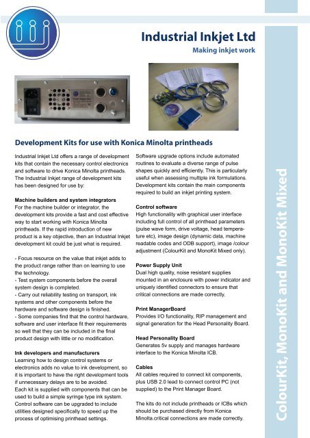 Data Sheet - Industrial Inkjet Ltd.