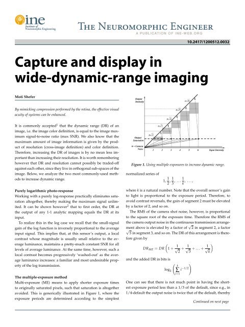 PDF version - The Neuromorphic Engineer