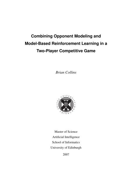 Combining Opponent Modeling and Model-Based Reinforcement ...