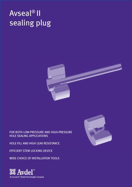 AvsealÂ® II sealing plug