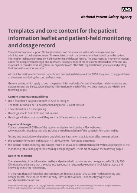 Patient held monitoring and dosage record.pdf