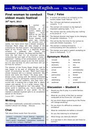 Two-Page Mini-Lesson - Breaking News English