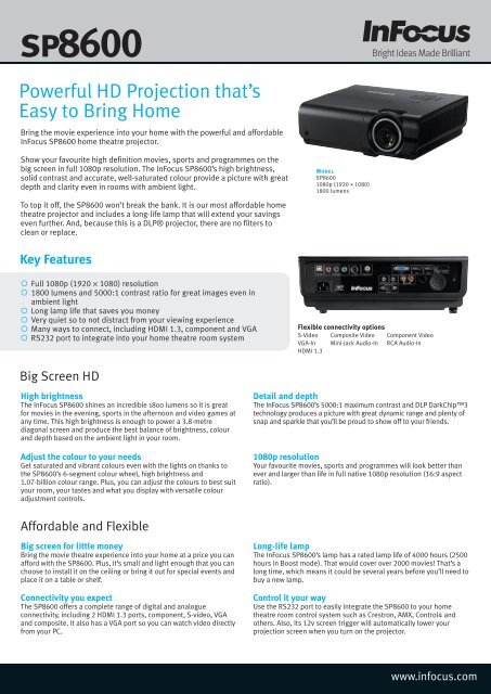 dlp projector - InFocus