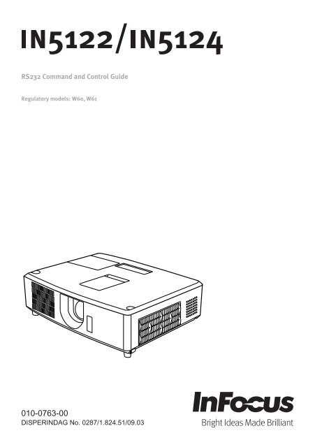 RS232 Command and Control Guide - InFocus