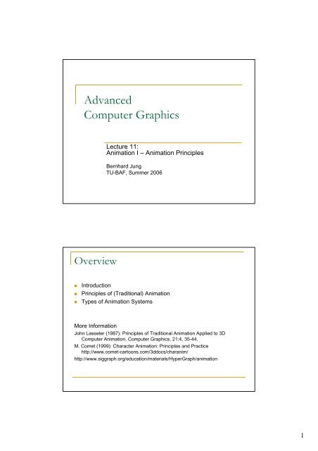 Advanced Computer Graphics