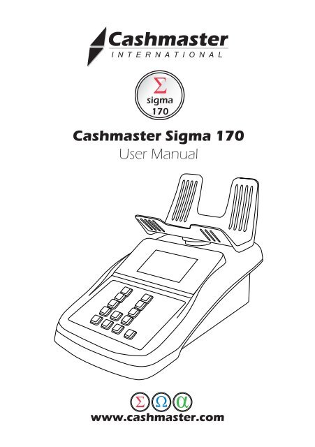 Cashmaster Sigma 170 User Manual
