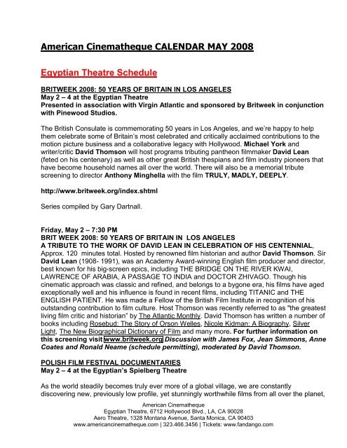 Full Text - American Cinematheque