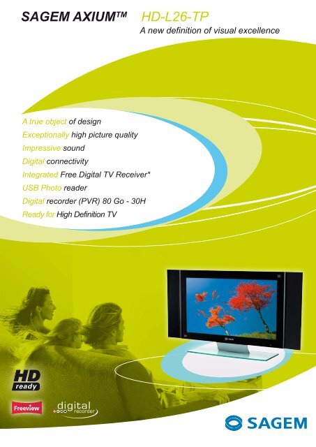 sagem axium hd-l26-tp - Sagemcom