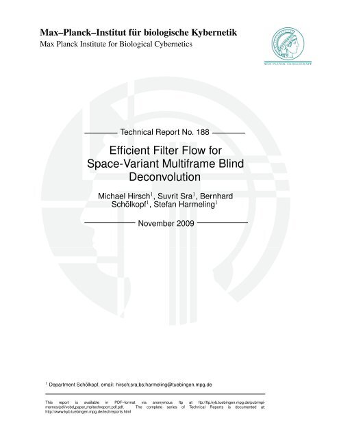 Efficient Filter Flow For Space Variant Multiframe Blind Deconvolution