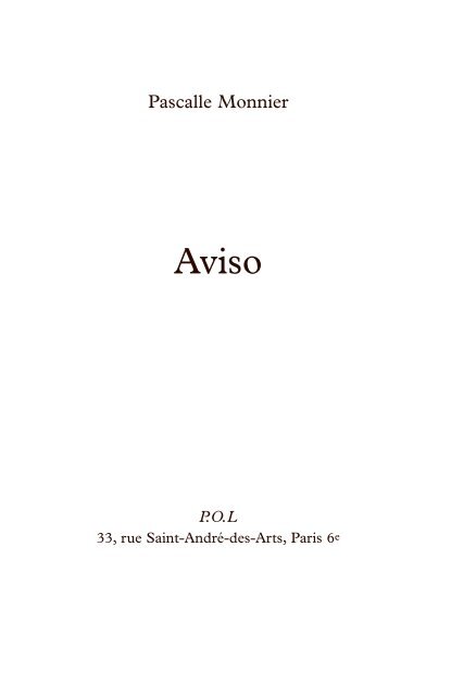 Pascalle Monnier - POl