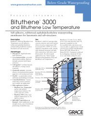 Bituthene® 8000 / 8000 HC Waterproofing Membrane ... - W.R. Grace