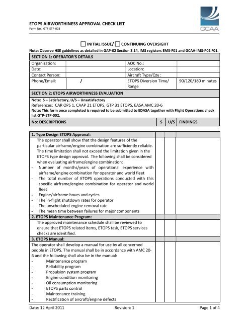 GTF-ETP-003 ETOPS Airworthiness Approval Check List Rev. 1.pdf