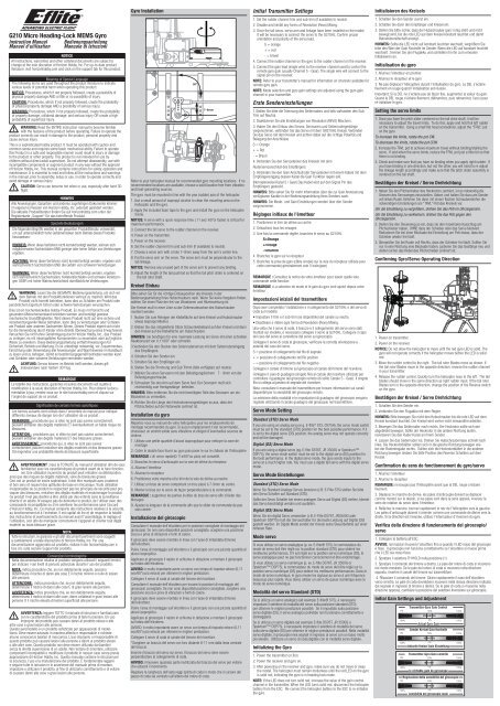 G210 Micro heading-Lock MEMS Gyro - Blade