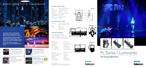 PL Series 1 LED Luminaires 6-page Brochure - Selecon