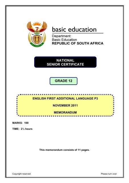 M3 - Department of Basic Education