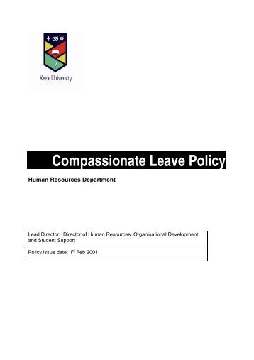 Bereavement Leave Policy