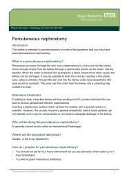 Nursing Management of Patients with Nephrostomy Tubes ...