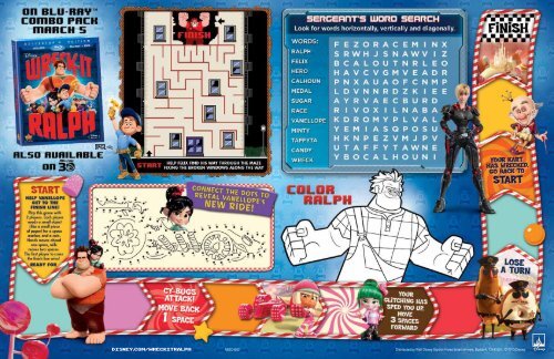 Kids menu - Walt Disney World