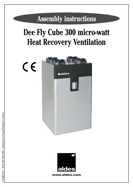 Dee Fly Cube 300 micro-watt Heat Recovery Ventilation