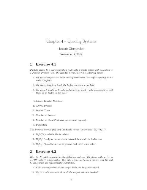 Chapter 4 â Queuing Systems