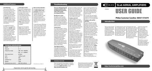 27823R - 6-way Aerial distribution amplifier [119.pdf] - Philex