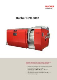 Universal hydraulic filter press for juice extraction - Bucher ...