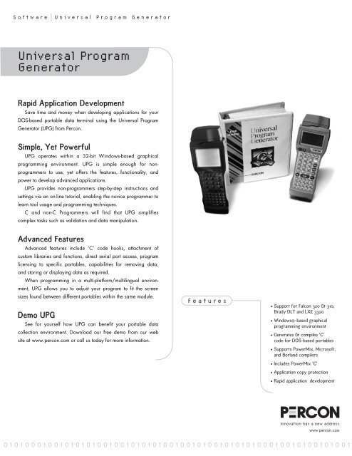 Universal Program Generator - POS systems