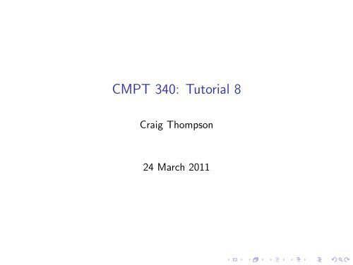 CMPT 340: Tutorial 8