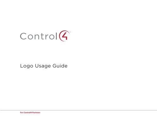 Partner Branding Guidelines - Control4