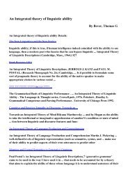 Howard Gardner's Multiple Intelligence Theory: Linguistic ...