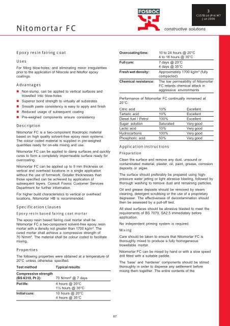 Nitomortar FC - EPMS Supplies