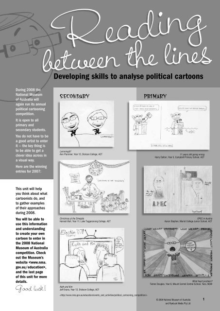 developing skills to analyse political cartoons - National Museum of ...