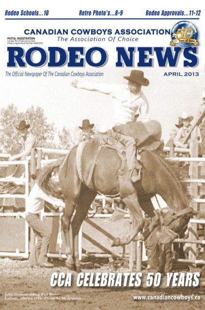 PDF Version of March 2013 CCA Rodeo News Edition - Canadian ...