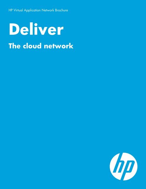 Deliver the cloud network - HP Networking