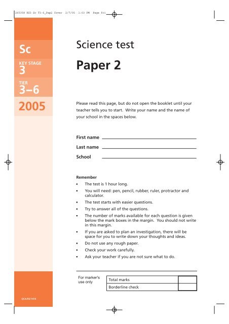 Paper 2 - Test Papers