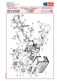 Spare Parts List - Riello Burners